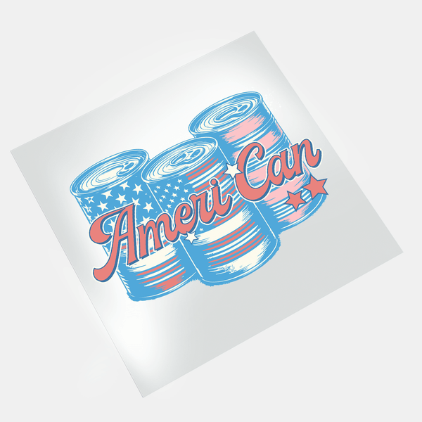 America EST 1776: Ameri-Can - DTF Transfer - Direct-to-Film - Can-Do Attitude – Mugsie