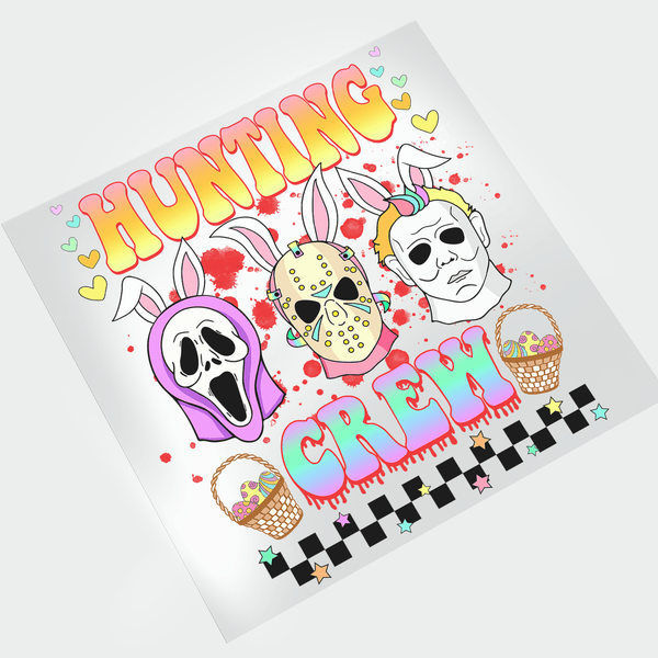 Easter Slasher: Hunting Crew | DTF Transfer - Direct-to-Film: Create a ...