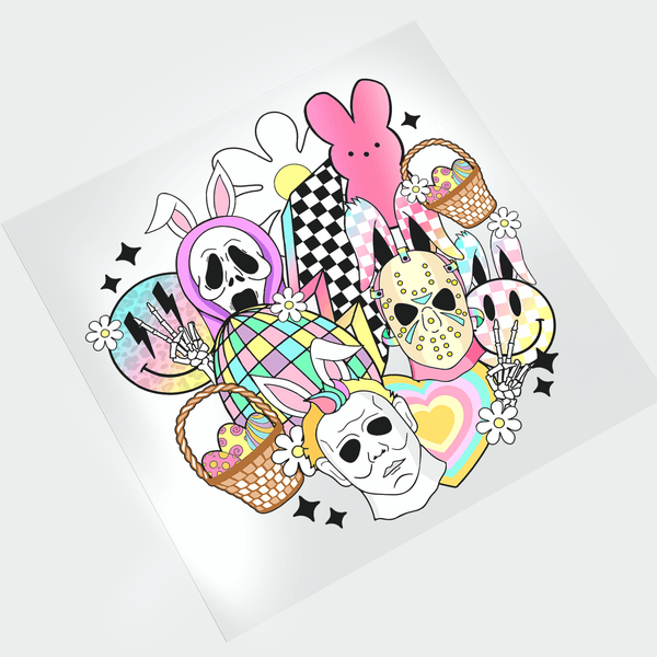 Easter Slasher: StickerBomb DTF Transfer - Direct-to-Film: Elevate Your ...