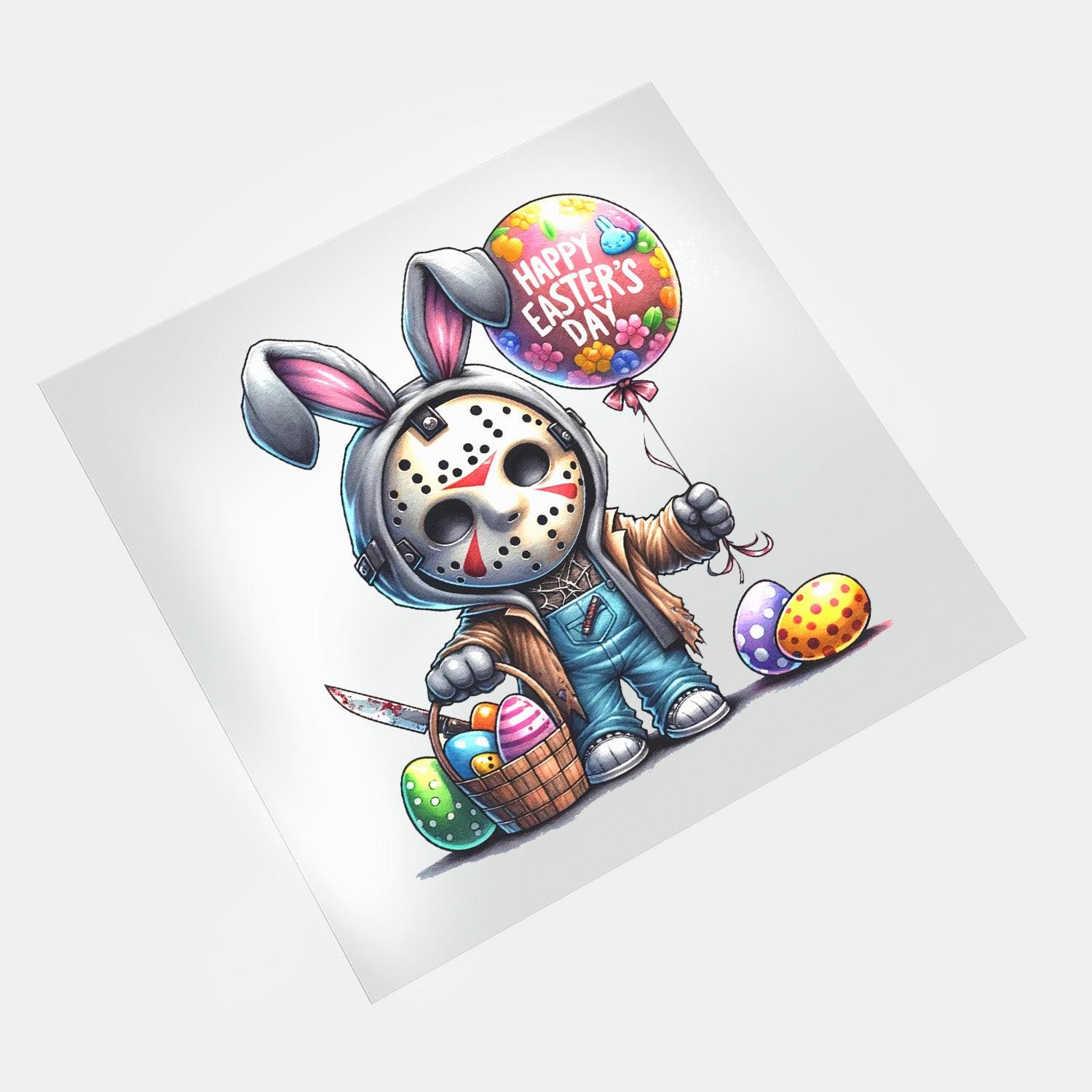 Easter Horror: Bunny Jason Voorhees DTF Transfer - Direct-to-Film ...