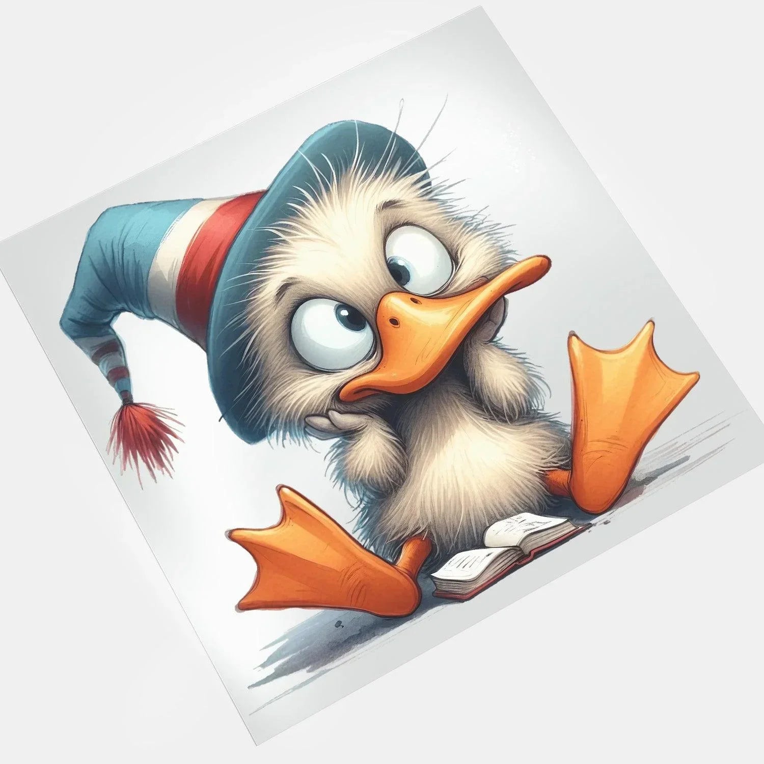 Cute Farm Animals: Cute Duck DTF Transfer - Direct-to-Film: Add ...