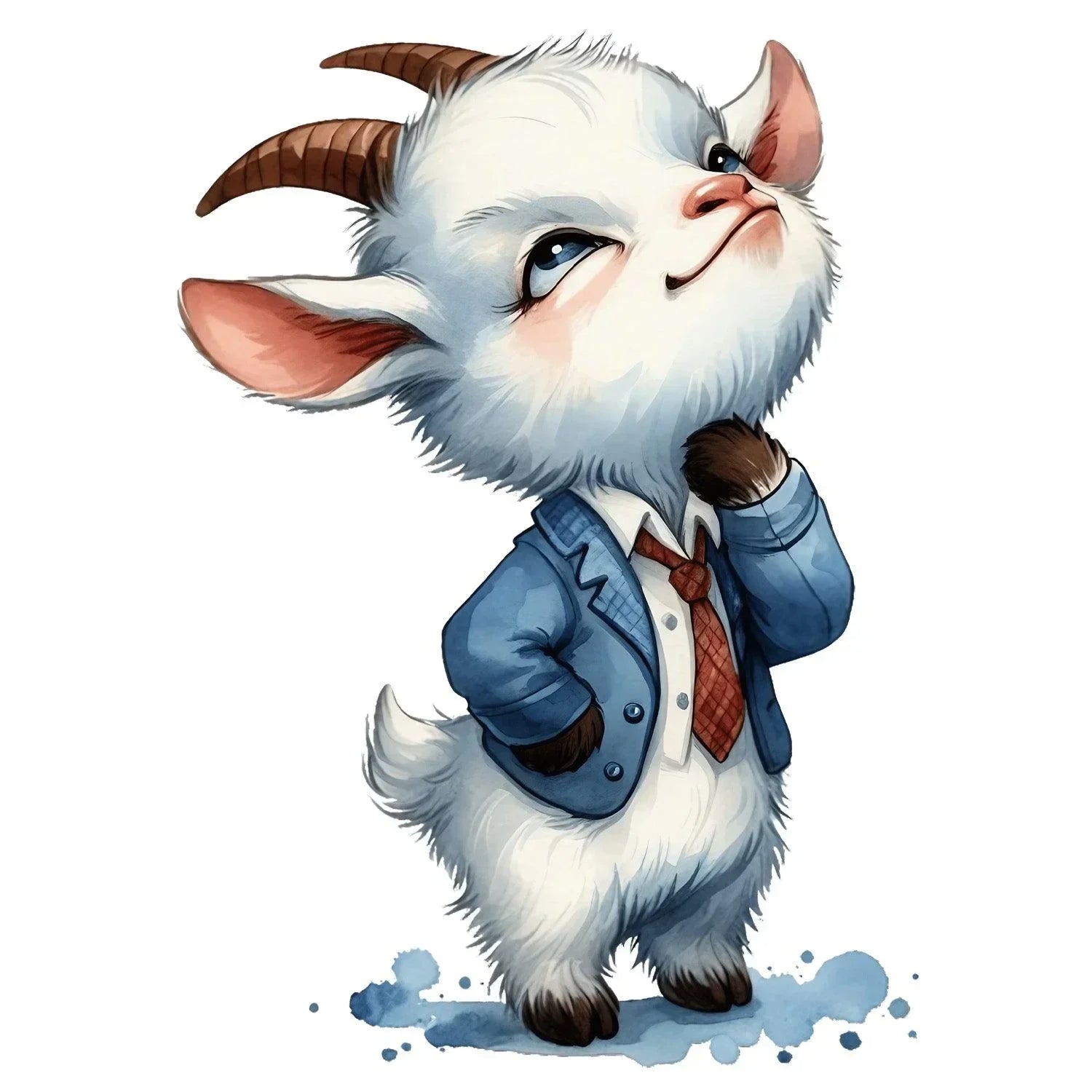 Cute Farm Animals: Cool Goat DTF Transfer - Direct-to-Film: Embrace ...