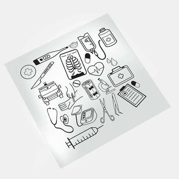Medical Doodle: Medical Sketch III - DTF Transfer - Direct-to-Film ...
