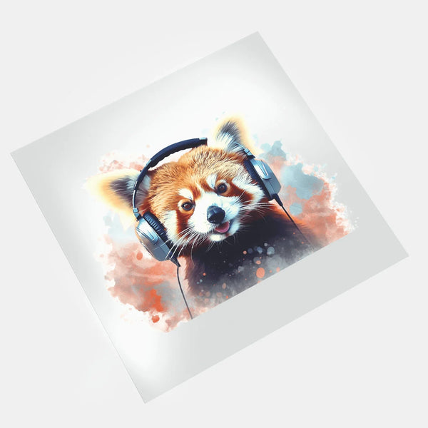 Red Panda: Headphone Red Panda - DTF Transfer - Direct-to-Film ...