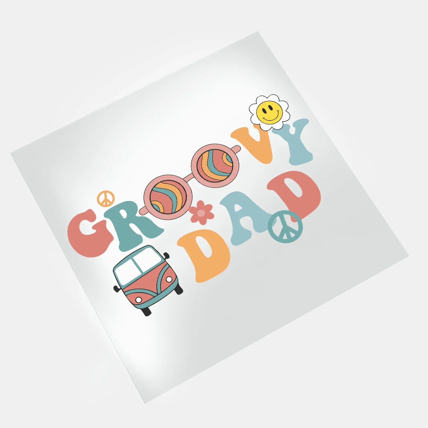 Groovy Dad: Groovy Dad - DTF Transfer - Direct-to-Film - Funky Father ...