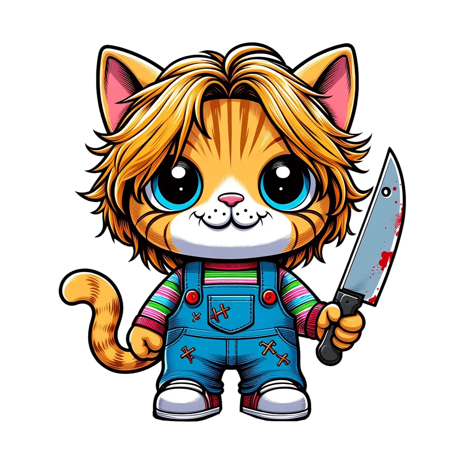 Halloween Funny: Cute Chucky - DTF Transfer - Direct-to-Film - Mugsie