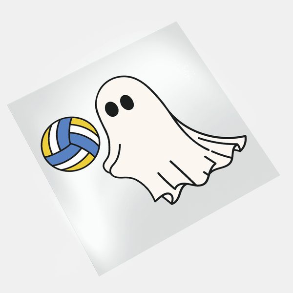 Halloween Sport Cute Ghost: Volleyball Ghost - DTF Transfer - Direct-t ...