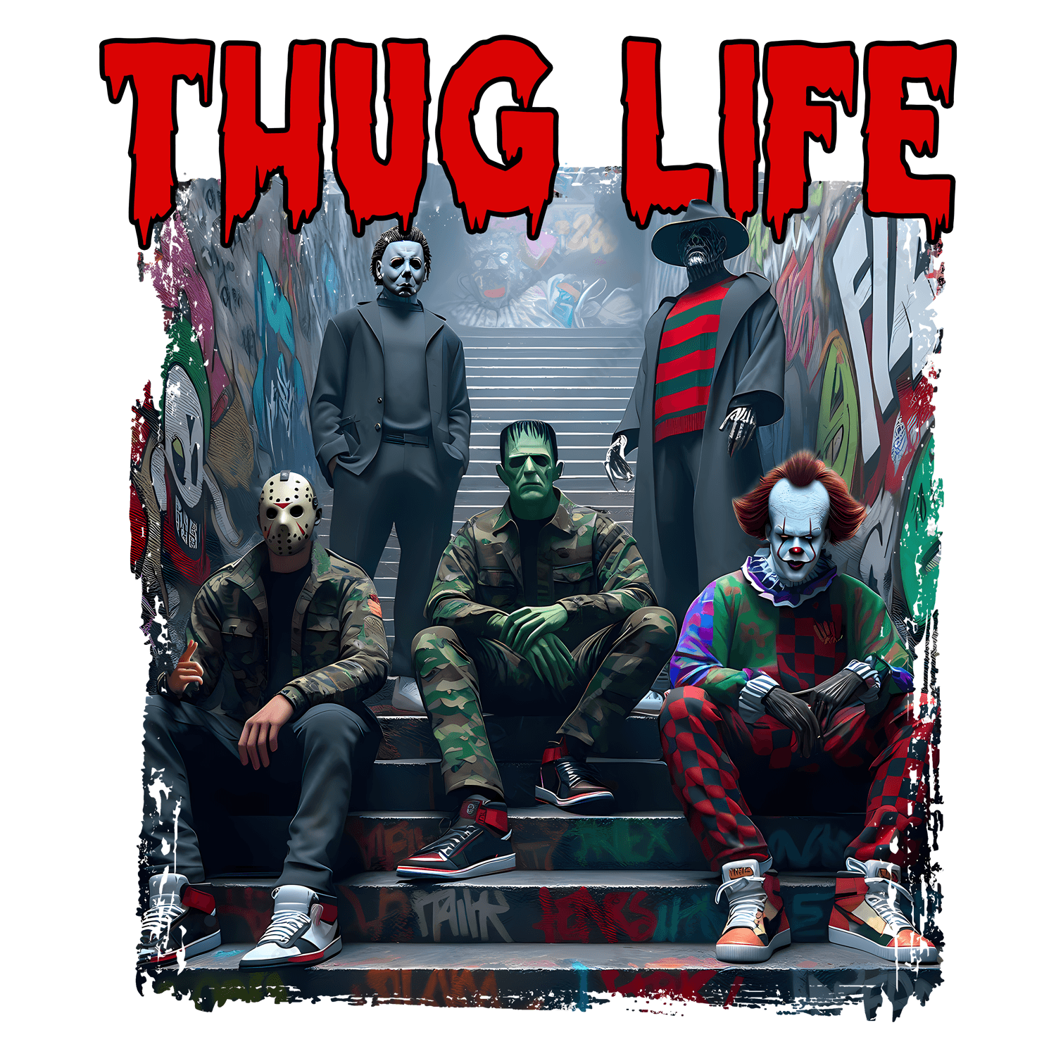 Thug Life Horror Movie: Thug Life 2 - DTF Transfer - Direct-to-Film ...