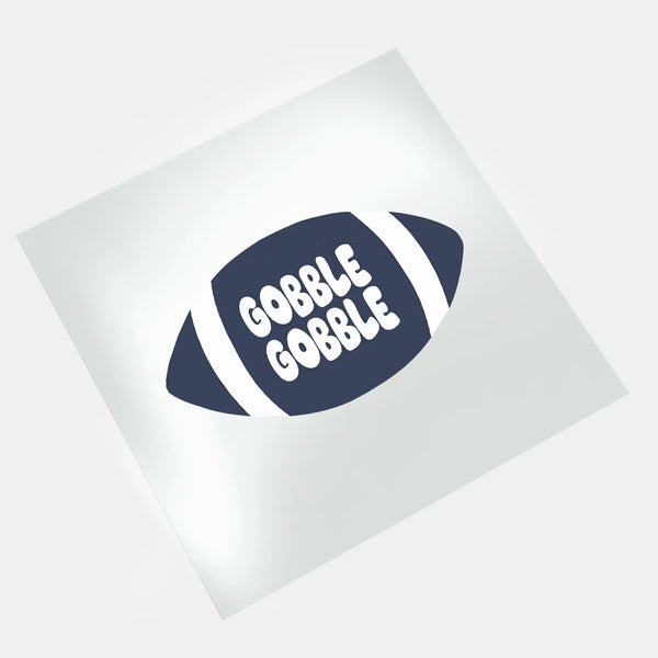 Thanksgiving Turkey And Football - Gobble Gobble - DTF Transfer - Dire ...