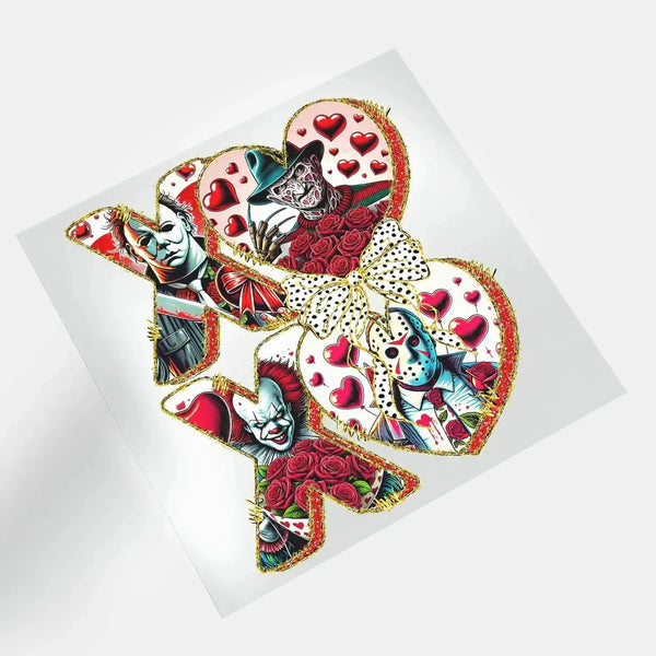 Horror Hearts Creepy Valentine - XOXO 1 - DTF Transfer - Direct-to-Fil ...