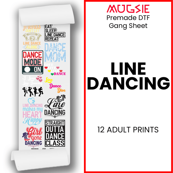 Line Dancing DTF Transfer Sheets: Express Your Dance Style! – Mugsie