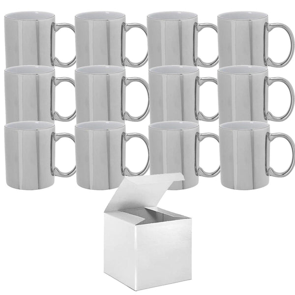 Supercharge Your Promotions with our 12-Pack of 11 oz. Metallic Silver ...