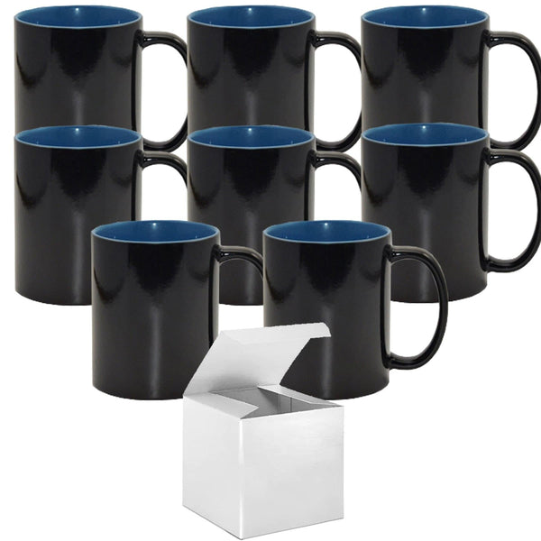 Sublimation Color Changing Mug Set - 8 Pack (15oz) | Blue Interior ...